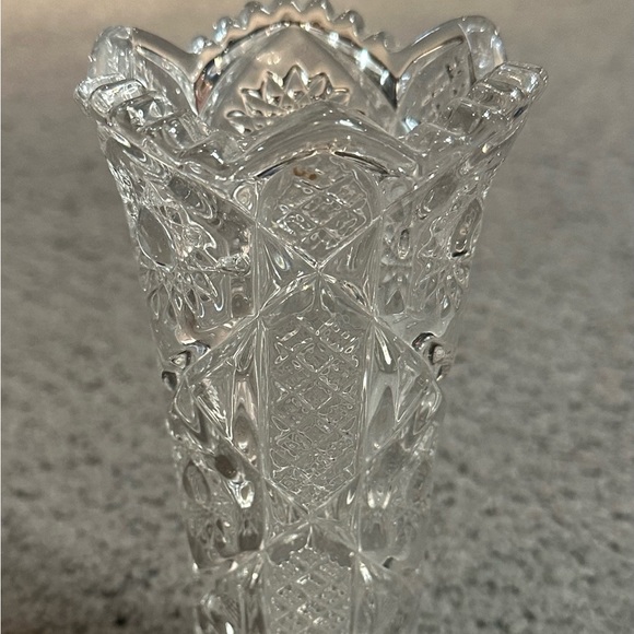 Accents | Vintage Clear Glass Anchor Hocking Vase 3 X 65 | Poshmark